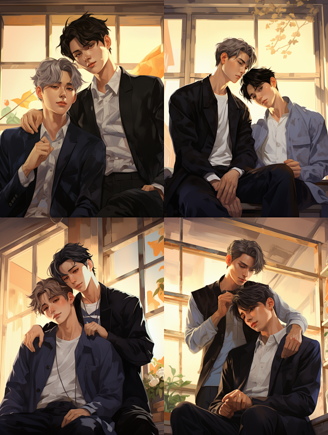 原创AI耽美小说封面