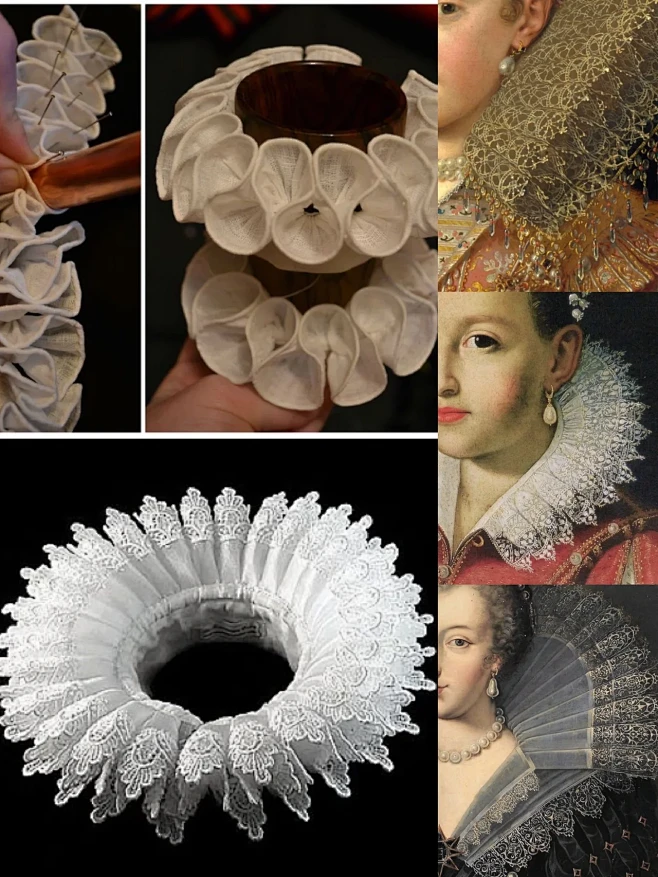 伊丽莎白ruff collar 拉夫领细节及制作图解