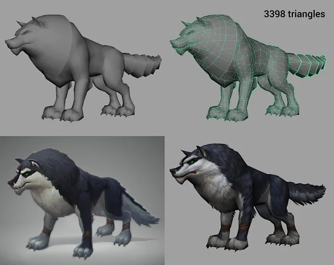 Wolf, Tatyana Ivanova : Creature for the project Allods Online. I did ...