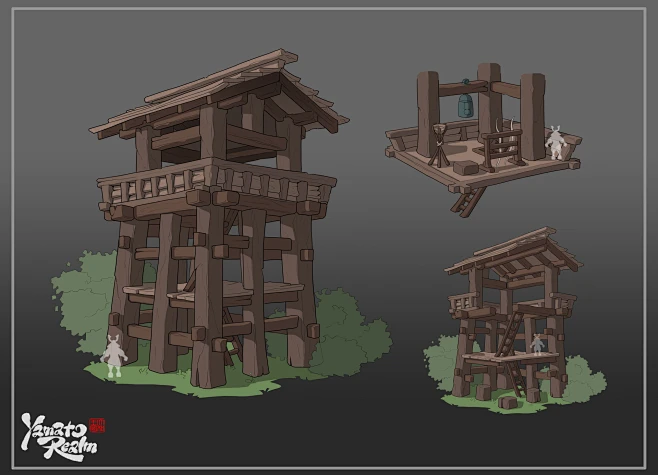 Project Yamato Realm: Fortified Japan – Environment Concepts-花瓣网