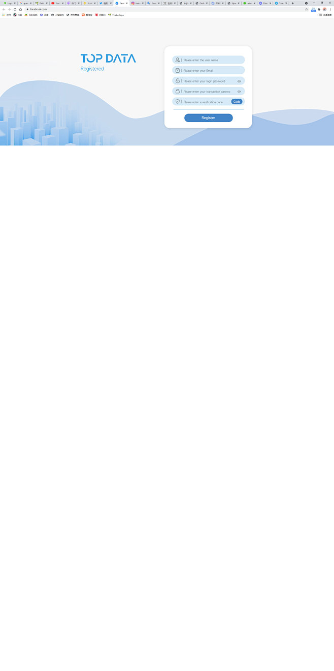 Top-Data网站PC端设计-登录页面