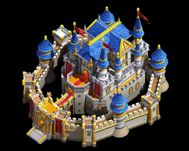 The castle for SLG GAME