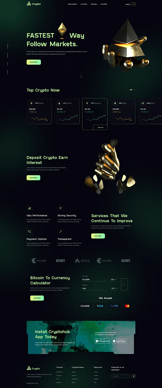 web3风格的网页怎么设计？分享几个，找找感觉 -今日头条-花瓣网