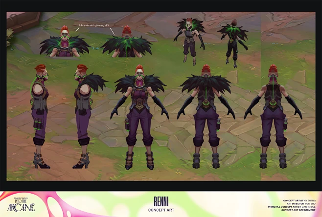 TFT Set 13 Into The Arcane Champion Concept-花瓣网