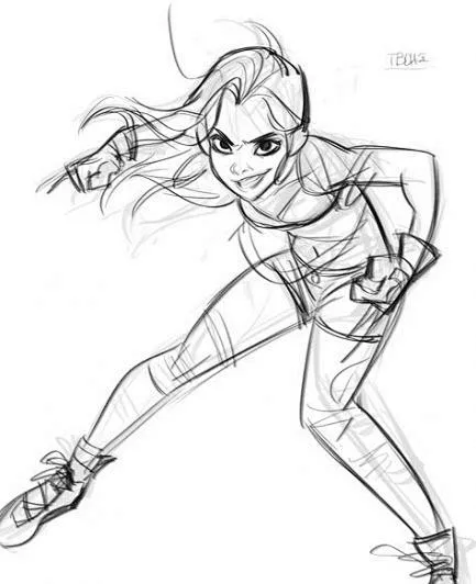 Drawing poses fighting character design 27 Ideas drawing-花瓣网