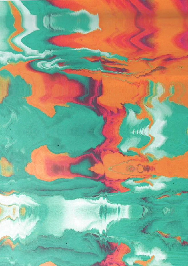 Colour: Warp : Warped posters created through movement whilst scanning ...