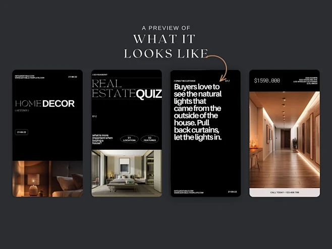 realtor stories, real estate story, realtor template, Luxury Realtor ...