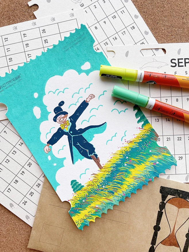 手绘丙烯马克笔系列插画_冰猫W__插画师作品_涂鸦王国gracg.com图片_丙烯马克笔图片素材-花瓣网