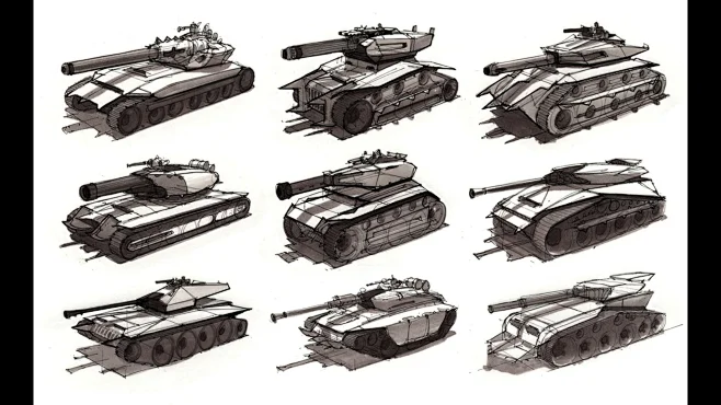 Video Game Vehicle Sketches, Scott Robertson : Video Game Vehicle ...