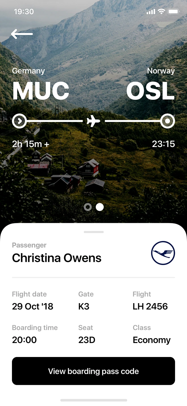 每日ui 24登机牌1-花瓣网
