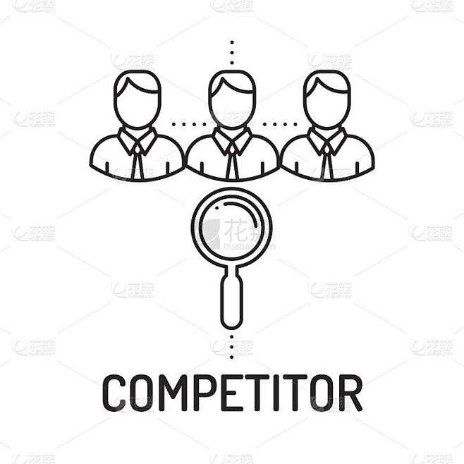 竞争对手行图标
