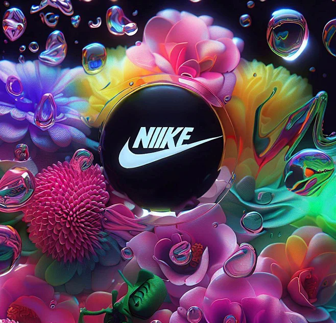 CGI creative Nike Window Display-花瓣网