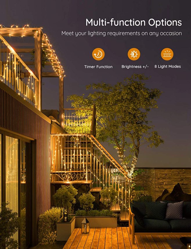 Amazon.com : Govee 66ft LED Rope Lights, Indoor Fairy Lights, IP65 ...