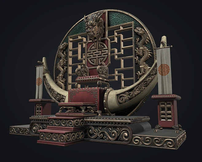 Throne of the Emperor of China, Andrii Tkach : This work made for fun and education. I used Jake ...