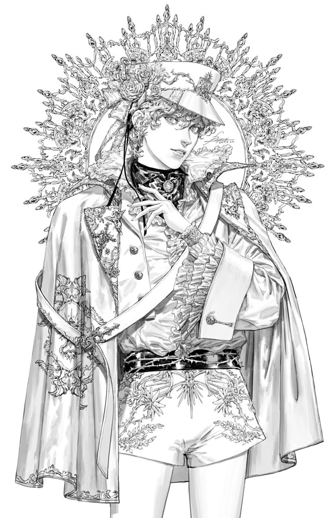 韩国画师pilyeon作品欣赏55p 韩风 线稿