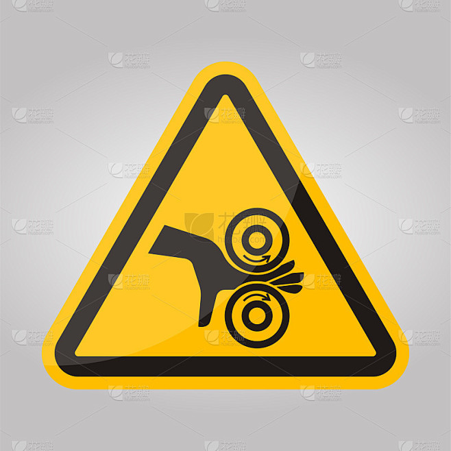 Hand Entanglement Rollers Symbol Sign, Vector Illu
