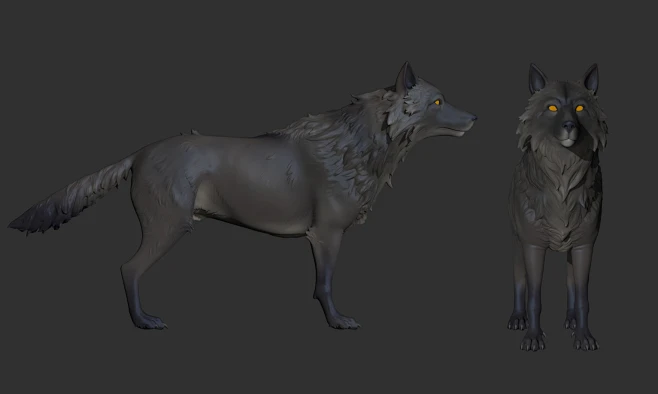 Bigby Wolf, Megan Gritzfeld : Bigby's Wolf Form from Telltale Game's ...