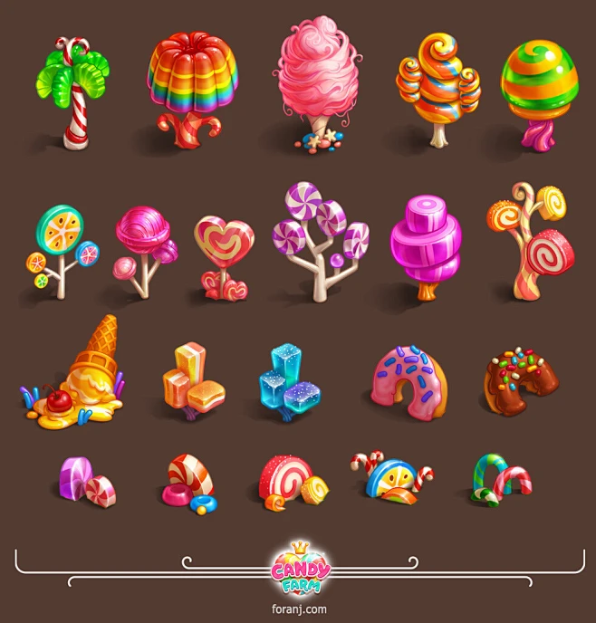 Candy Farm-花瓣网