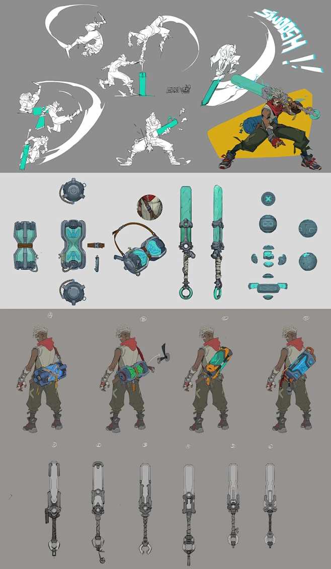 时间刺客 艾克（英雄联盟衍生格斗游戏 Project L）——Art：Nicolas Amarilla-花瓣网