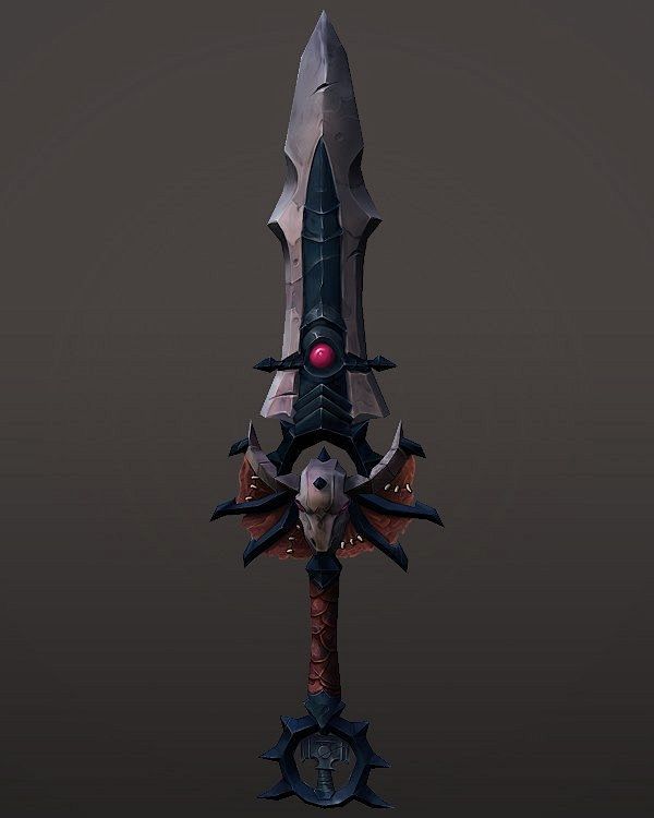 Blizzard, World of Warcraft Sword :Stuart Grayson Post 3D Prop Artist