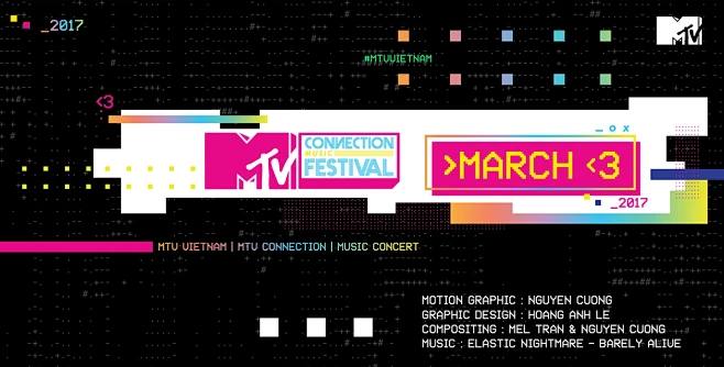 MTV Vietnam Mtv motion Glitch KillBoring gradient pixel music Event ...
