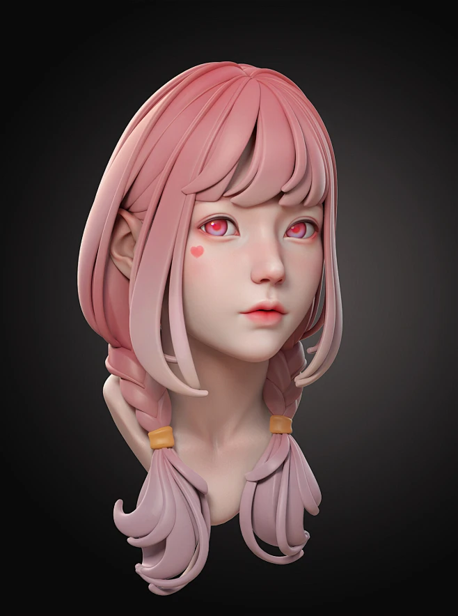 Lady Pink, Chen Chen : Hi , this is a head practice I did with ZB ...