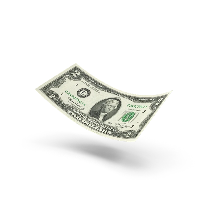 2 Dollar Bill.H03.2k-2-花瓣网