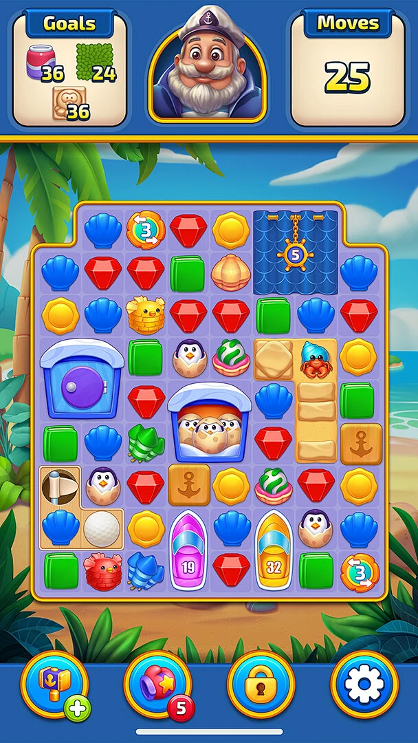 Match Cruise: Match-3-花瓣网