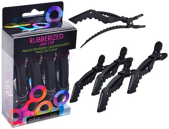 Rubberized Jaw Clip - Black – Framar International. Amazing. Holds all ...