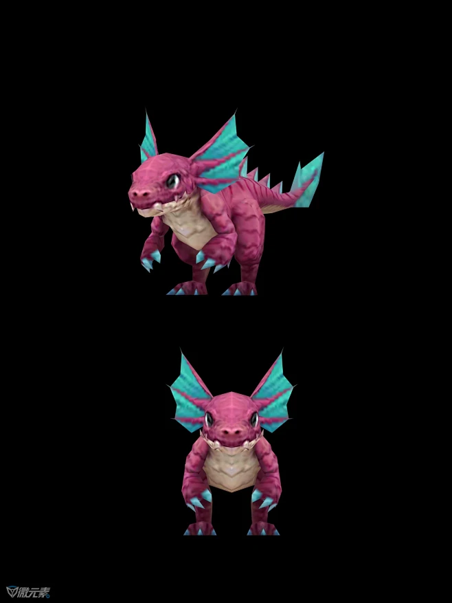 Q版龙-独立角色-微元素Element3ds - Powered by Discuz!-花瓣网