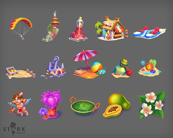 2D concept art digital 2d Digital Art environment game Game Art mobile ...