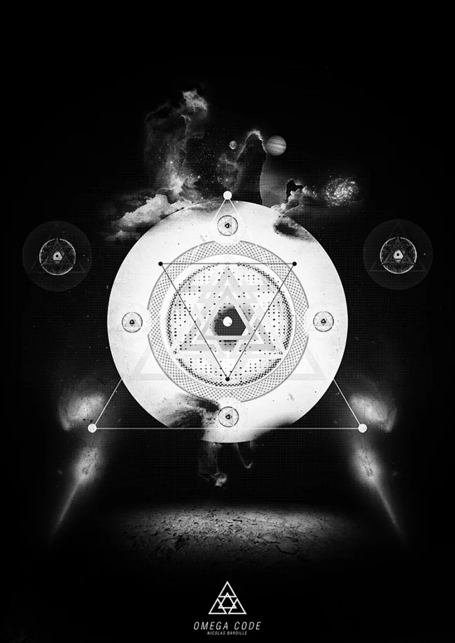 Omega Code by TheUnknownBeing on deviantART图片_黑白海报图片素材-花瓣网