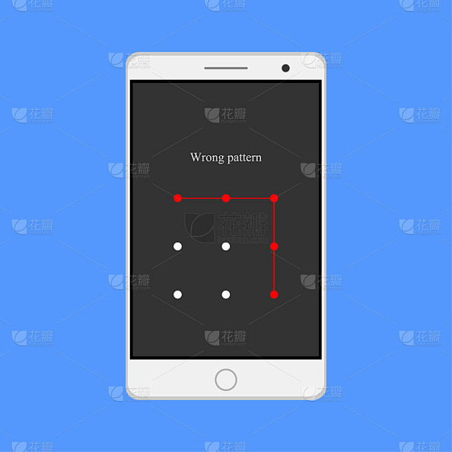 Incorrect pattern unlock code