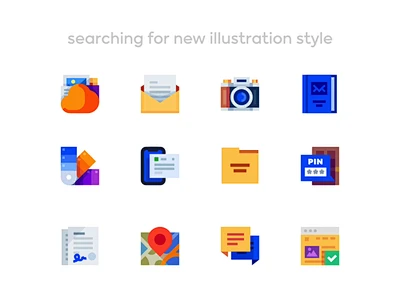 Medium-Sized Icons: Restyling Concept chat map security pin folder ...