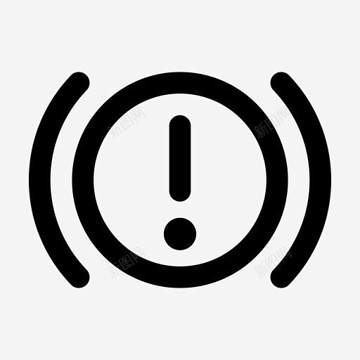 警告刹车汽车图标 UI图标 设计图片 免费下载 页面网页 平面电商 创意素材