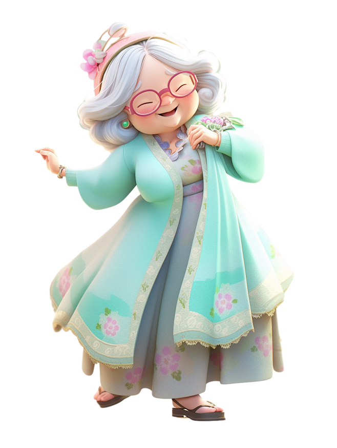 Full_body_3d_artwork_of_cute_grandma_singing_Beijing_opera_B_94540214 ...