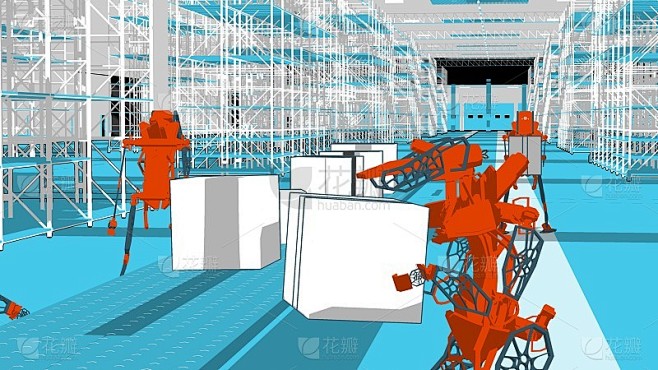 生成自动化- 3D插图