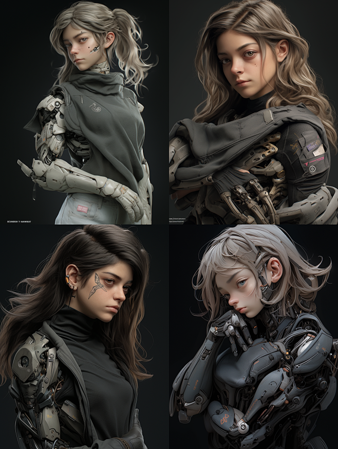 Young_girl_Cyborg_Repair_your_own_arm_Zbrush_style_fix_the_8b0daedd ...