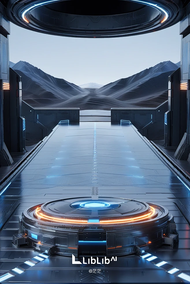 Scifi XL 科技感展台 《电商用》3D科技电商场景海报-LoRA-茫茫-LiblibAI图片_背景图片素材-花瓣网
