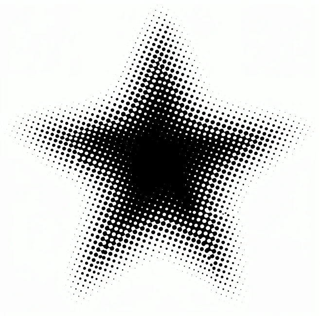 黑色波点星星素材-花瓣网