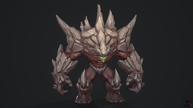 LOL-malphite 墨菲特 石头人 PBR-怪物/生物模型-微元素 - Element3ds.com!