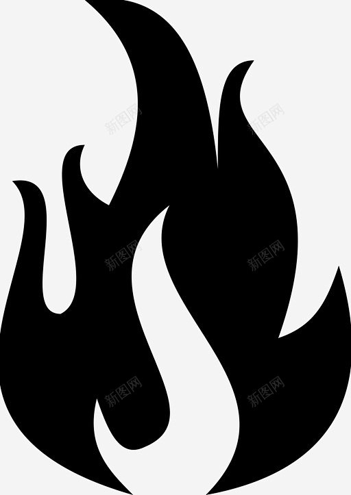 火焰燃烧高温图标 平面电商 创意素材