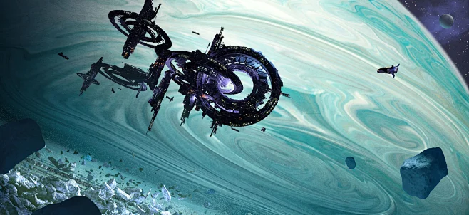 蒸汽朋克场景原画蒸汽朋克场景气氛图来自cgbook.cn (579)-花瓣网