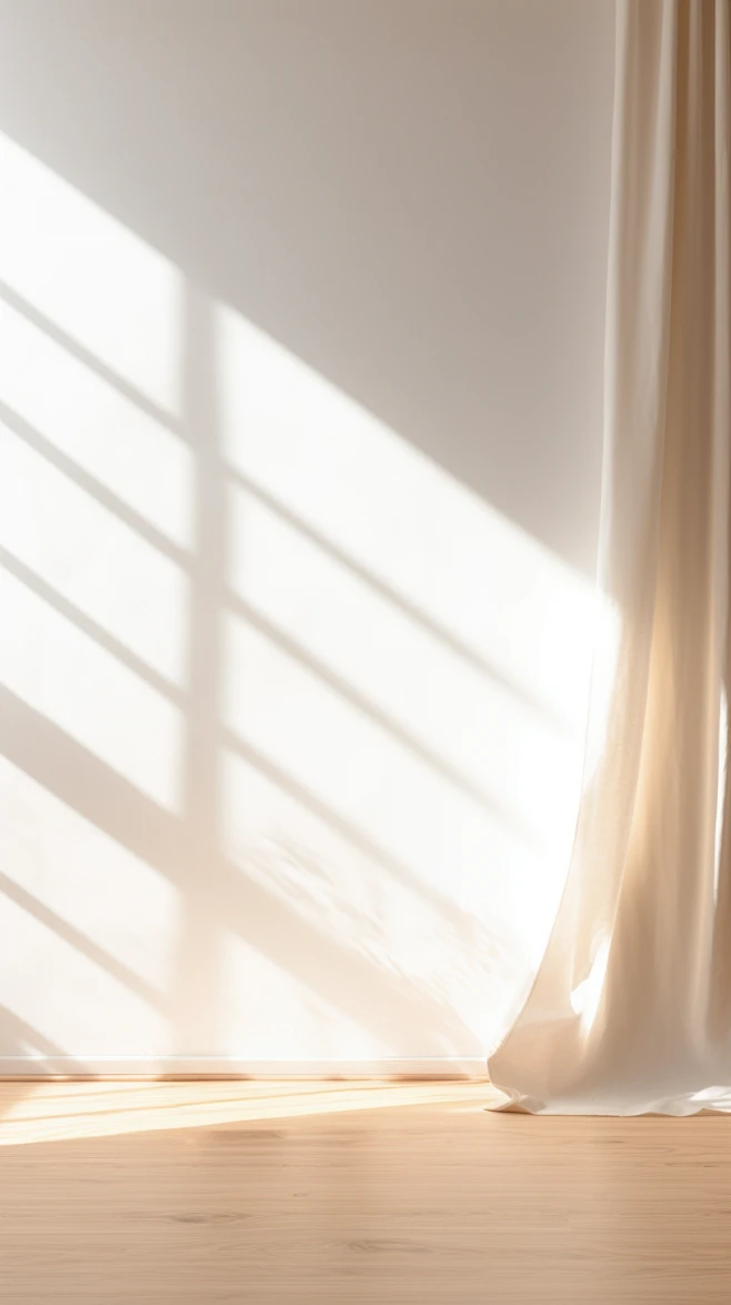 donchen1102_Warm_indoor_scene_White_wall_clean_background_White ...