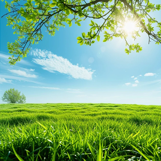 Official website poster with a healthy green background and a bright ...