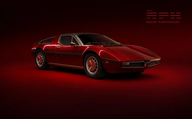 Maserati Red-花瓣网