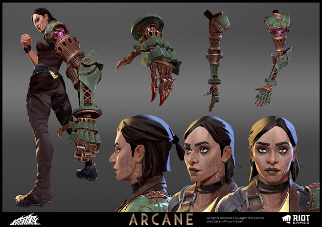 Sevika -Arcane - character texturing