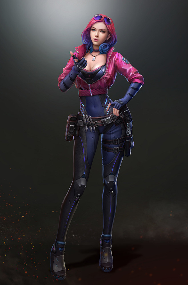 全民突击 wefire 小师妹 人物宣传-天恣-7.GAME