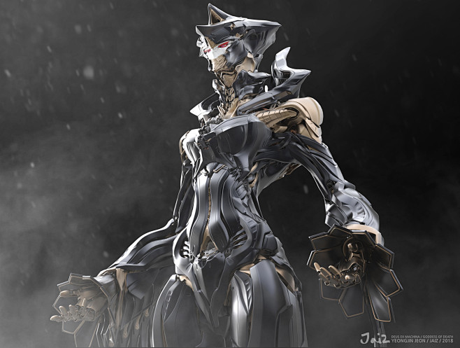 Goddess of Death，韩国3D艺术家 YeongJin Jeon 作品