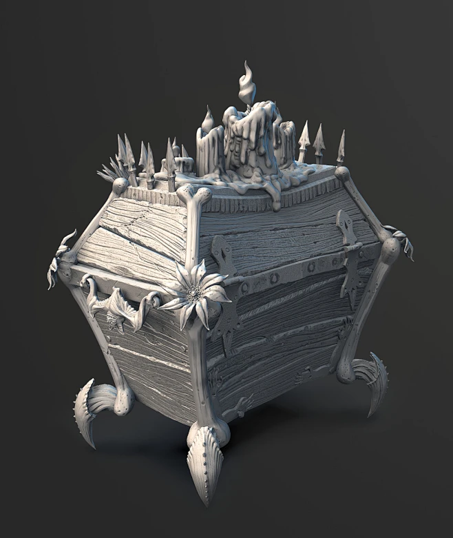 Skull chest, Vitalisk Kotov : Mysterious skull chest, which opens only ...